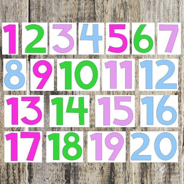 Numbered Stickers - Etsy
