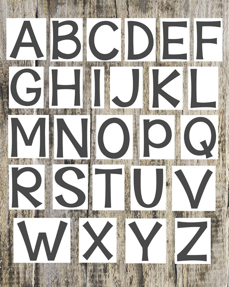 Decals Uppercase Letters A-Z Capital Letters Classroom | Etsy