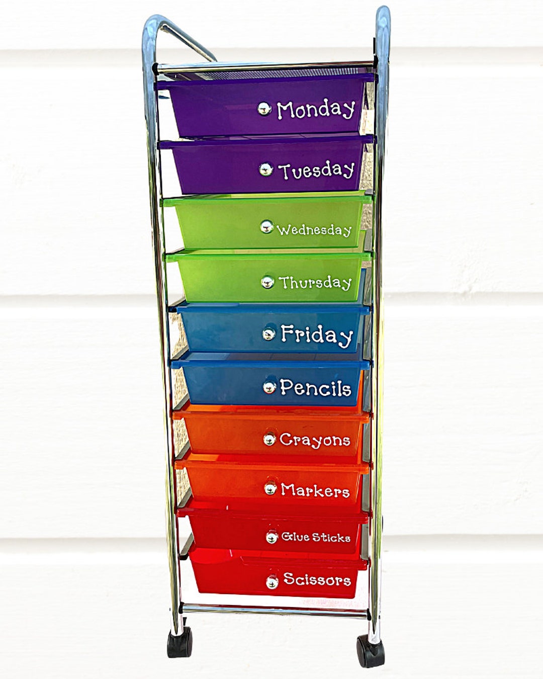 Decals | 10 Custom Rainbow Drawer Labels | Classroom Decals | Teacher ...