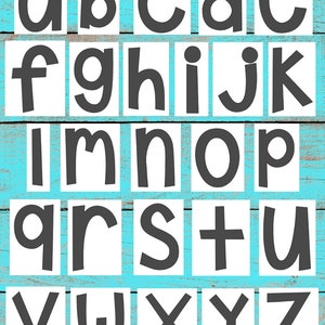 Decals Lowercase Letters A-z Lowercase Letter Labels Classroom Library ...