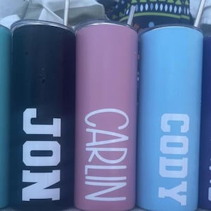 Name Decals - Personalized Vinyl Stickers - Custom Waterproof Labels ...