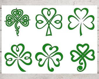 Tiny Shamrock Decals Set of 25 - Etsy