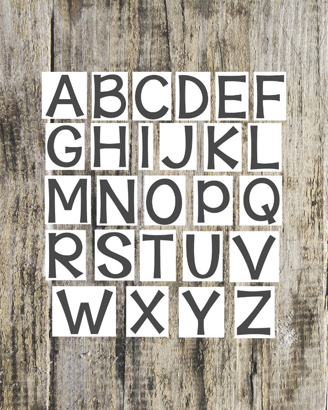Decals Uppercase Letters A-Z Capital Letters Classroom Library Labels ...