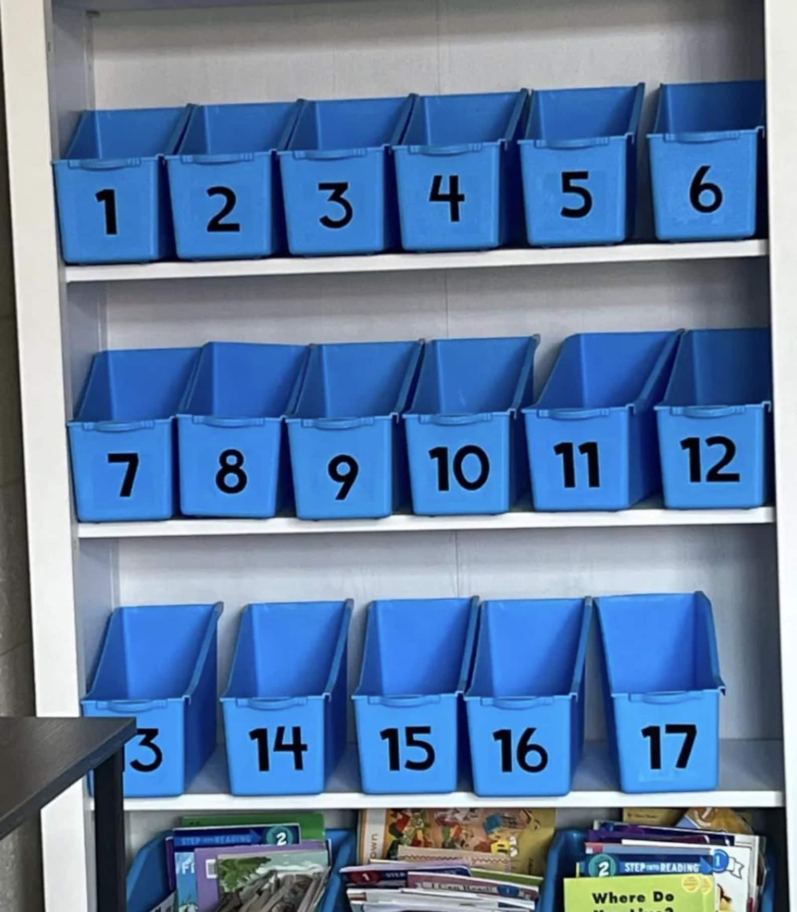 Number Decals up to 100 Vinyl Stickers-labels for Classroom Teachers ...