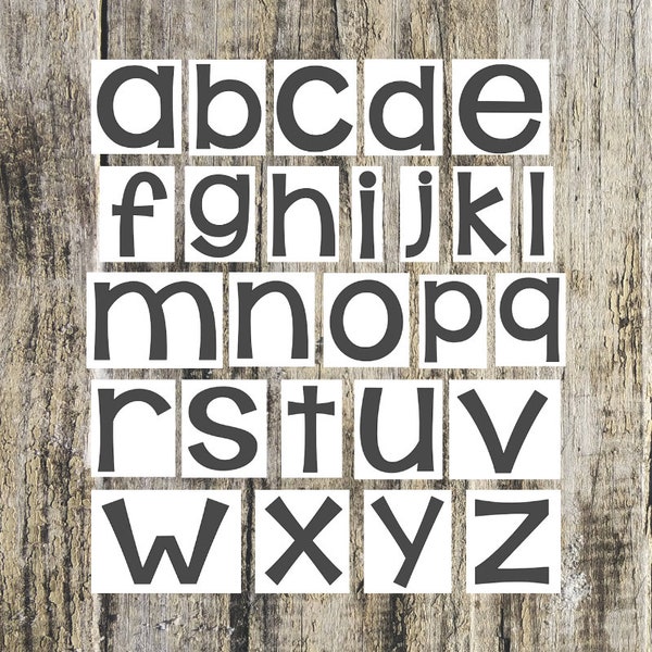 Lowercase Alphabet - Etsy