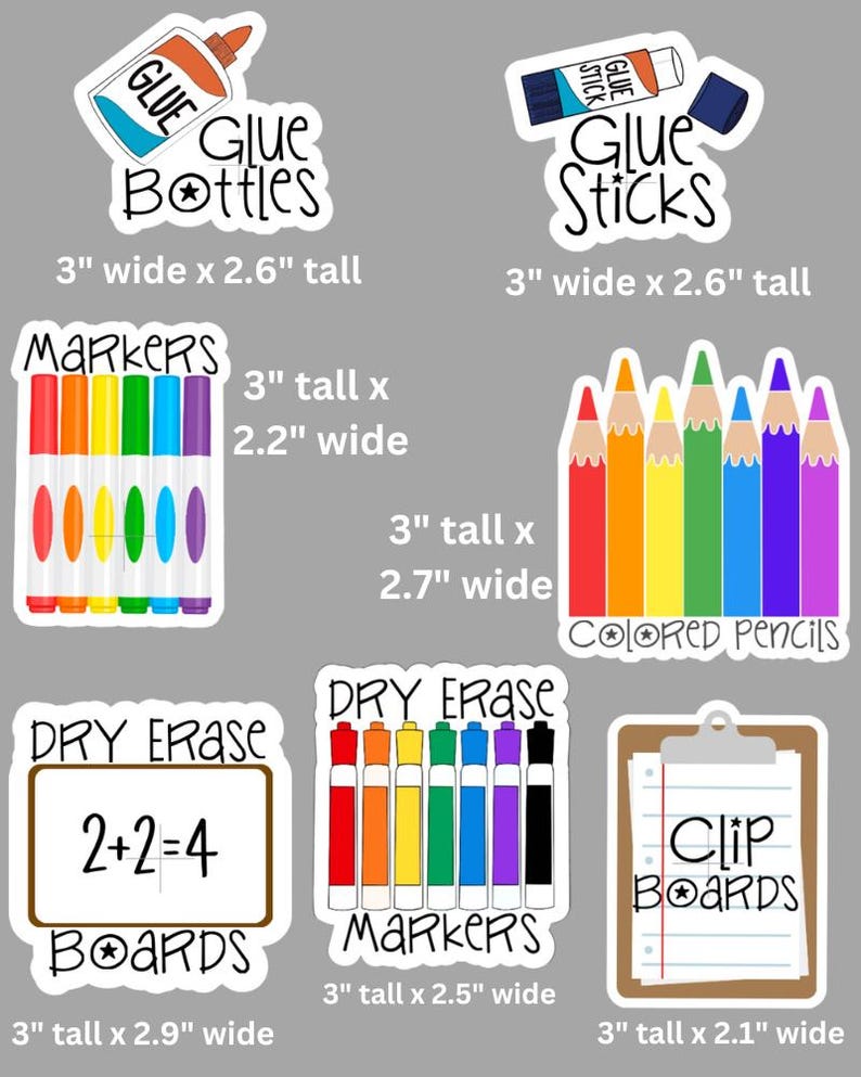 Classroom Stickers for Teachers & Student Supplies - Back to School ...