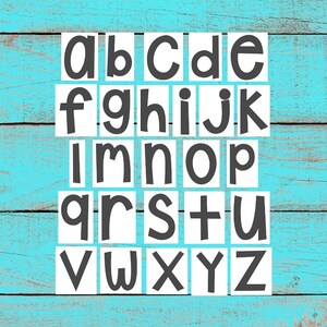 Decals Lowercase Letters A-z Lowercase Letter Labels Classroom Library ...