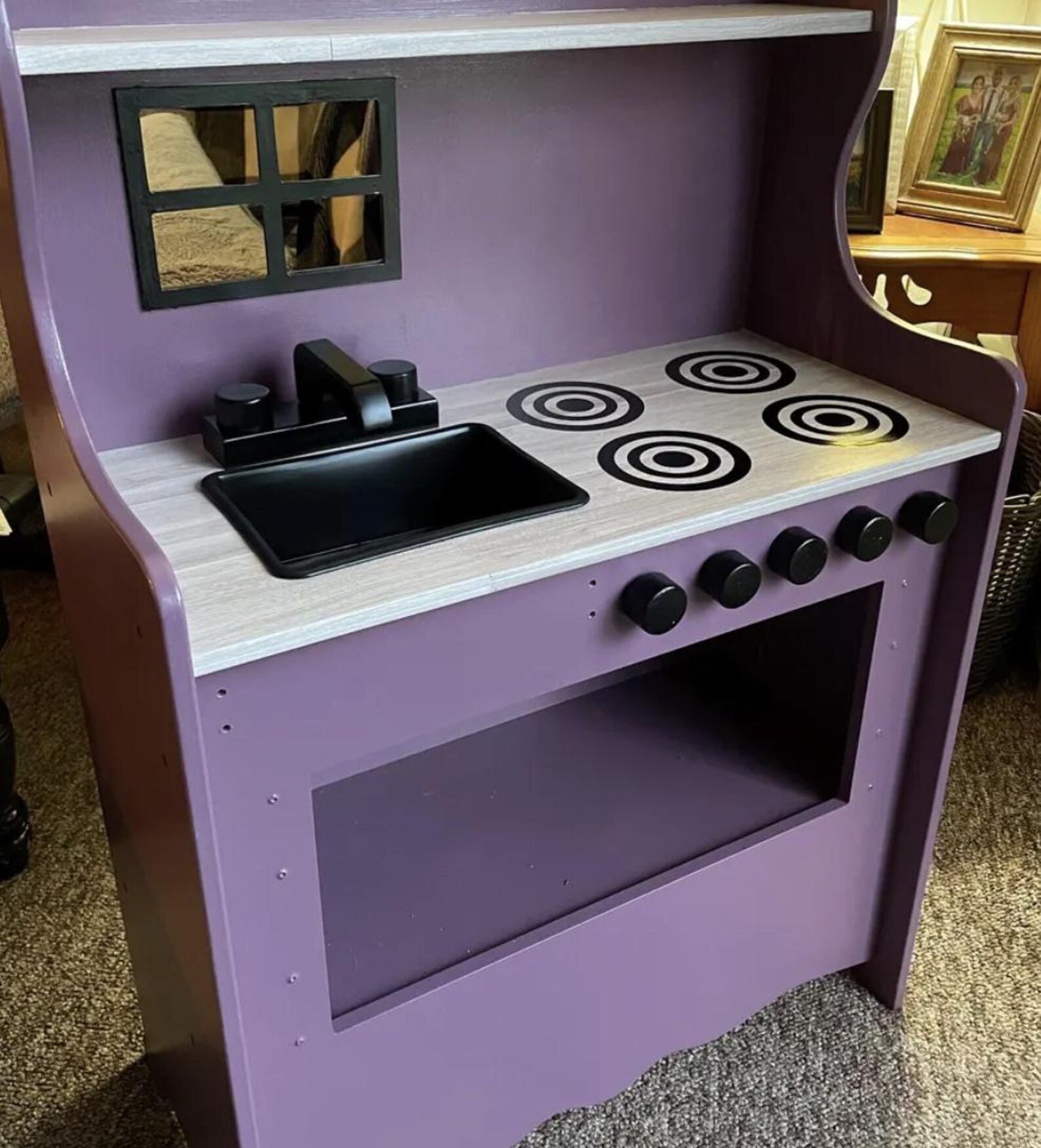 Kid's Play Kitchen Electric Stove Burner Decals - Replacement Vinyl ...