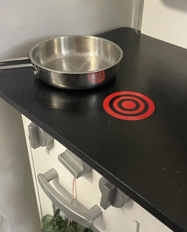 Kid's Play Kitchen Electric Stove Burner Decals - Replacement Vinyl ...