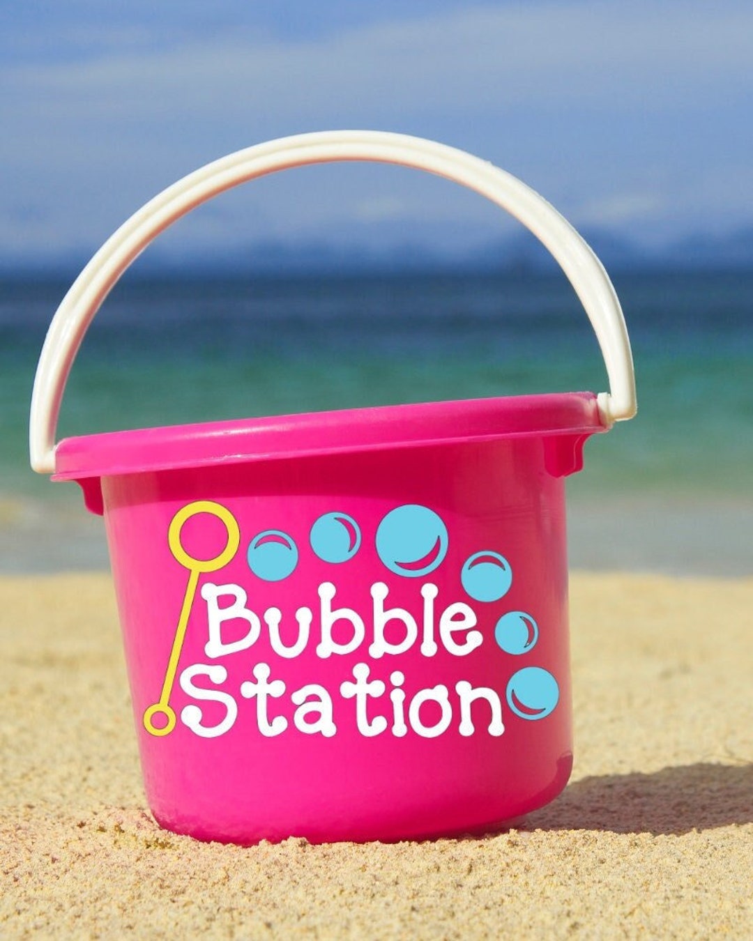 Bubble Station Decal Vinyl Sticker for Birthday Parties, Picnics, Pool ...