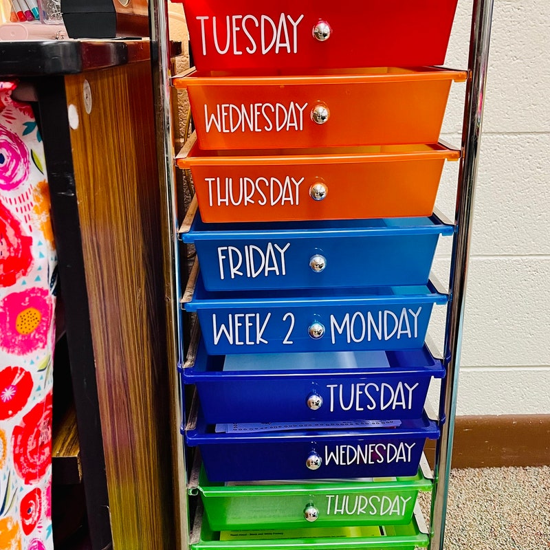 Teacher Rolling Cart - Etsy