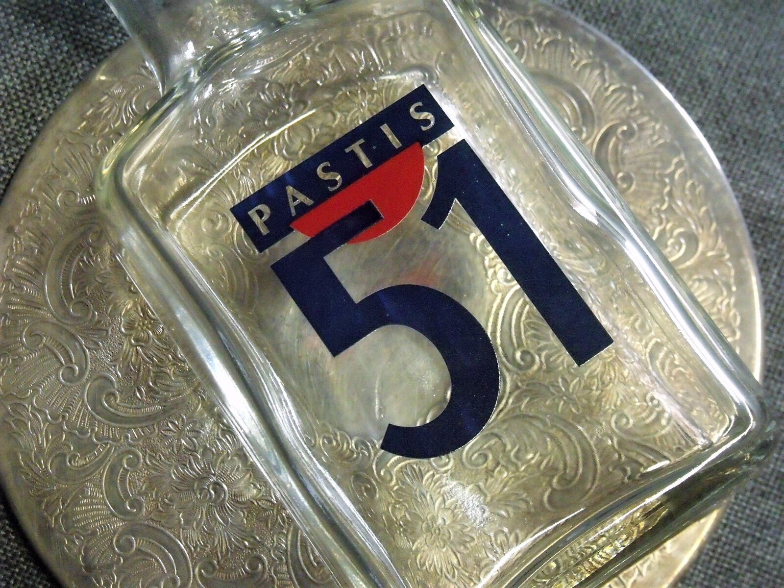 Vintage PASTIS 51 French Café Water Carafe