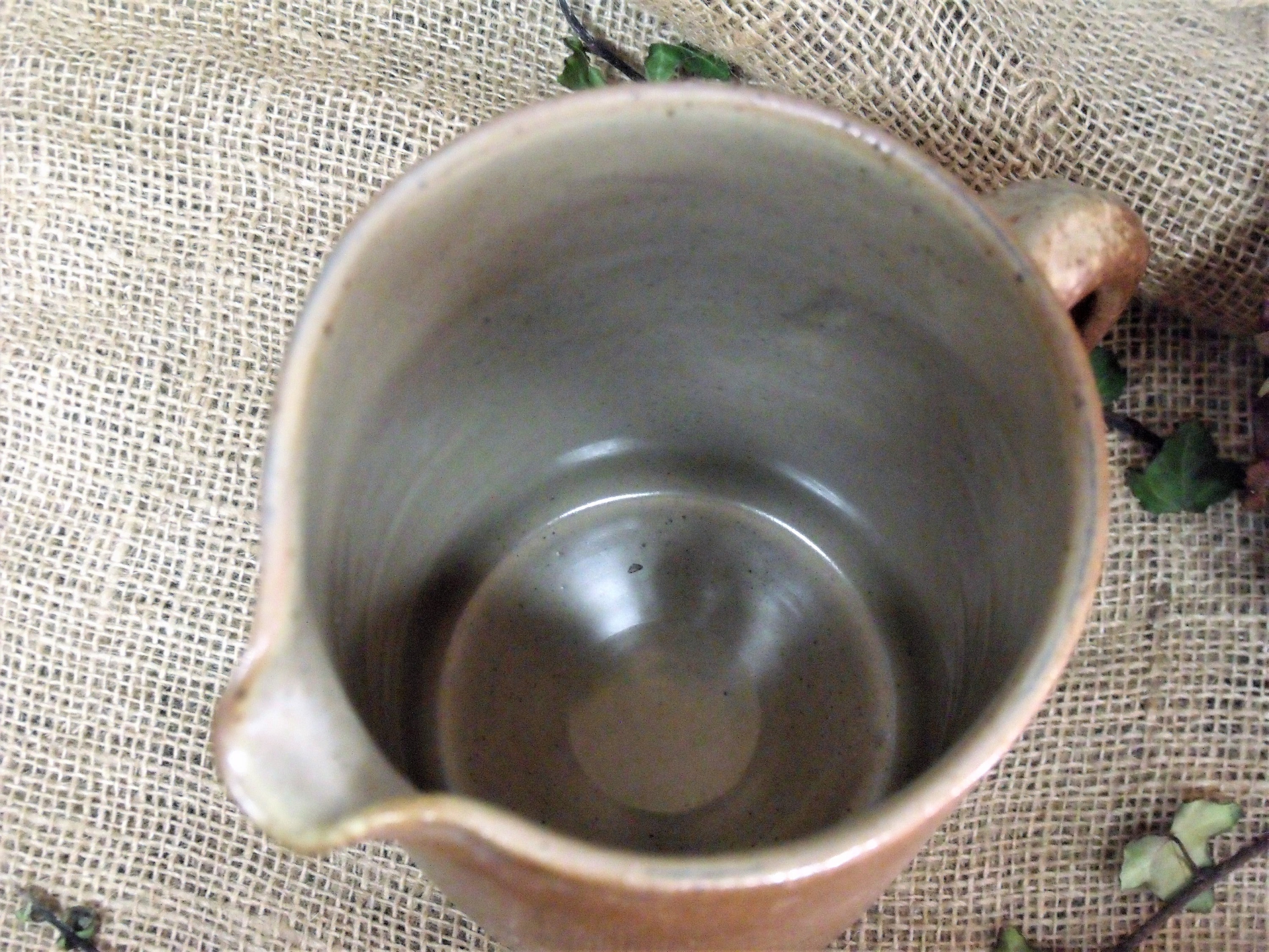 Vintage French Stoneware Pitcher