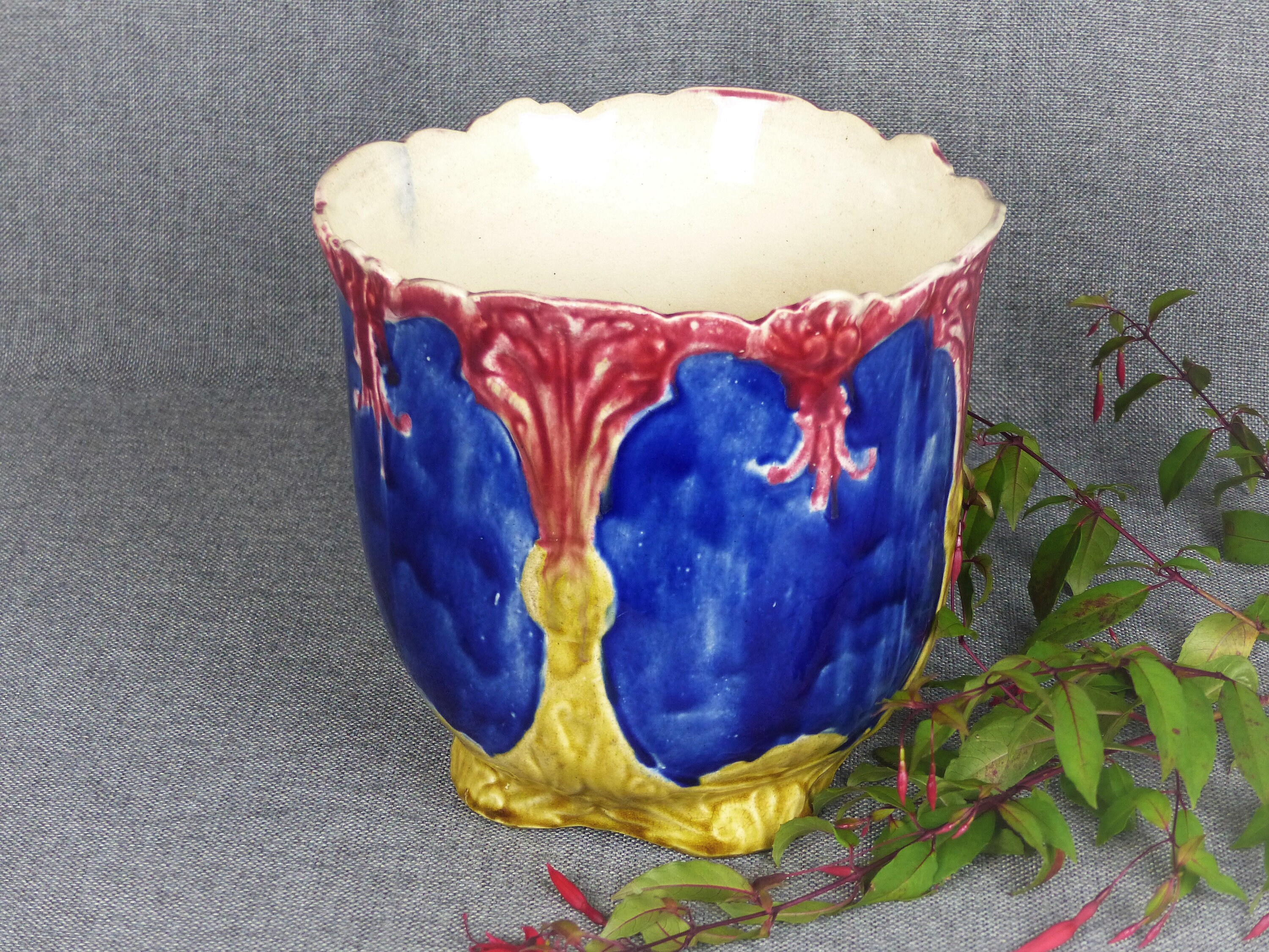 Antique French ART NOUVEAU Cache-Pot