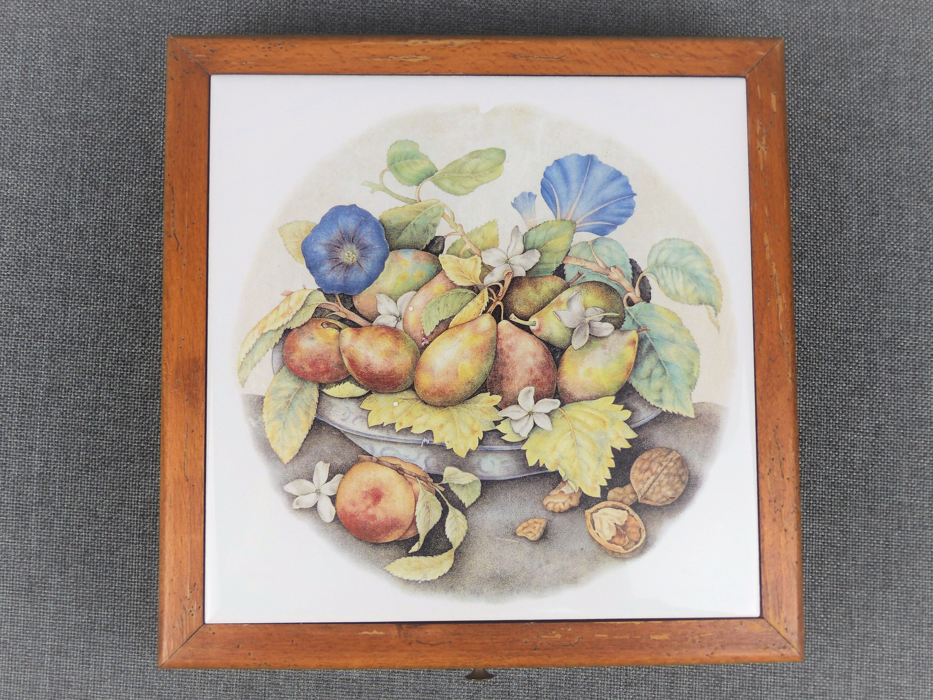 Vintage French Ceramic Tile Trivet