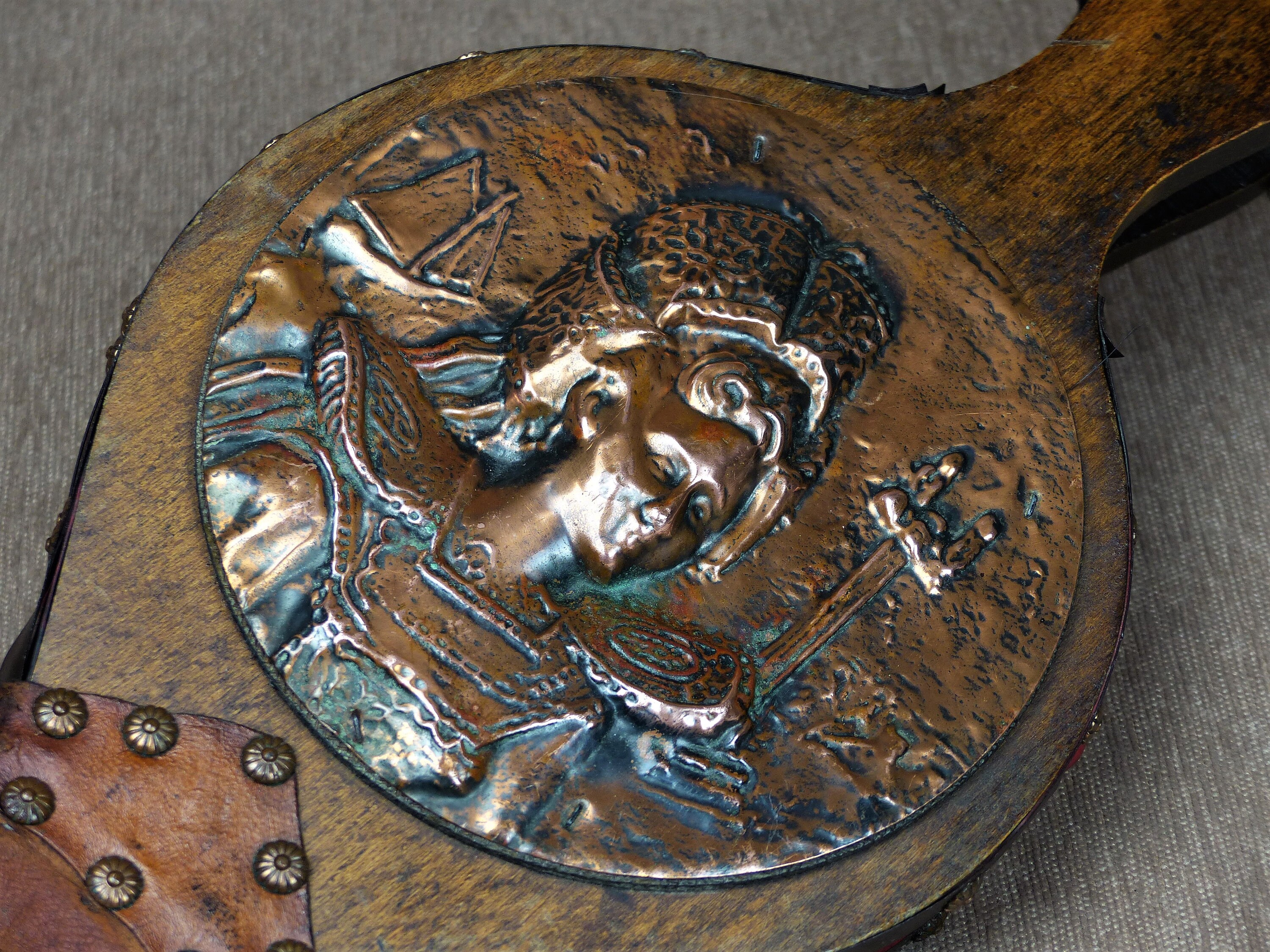 Vintage French Breton Copper Fire Bellows