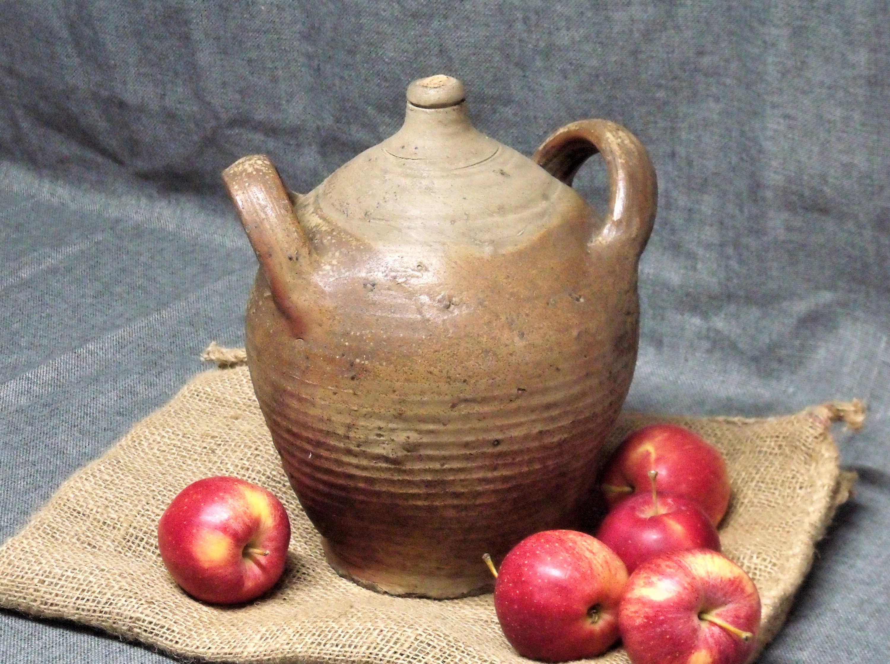 Antique French Earthenware Oil Jar
