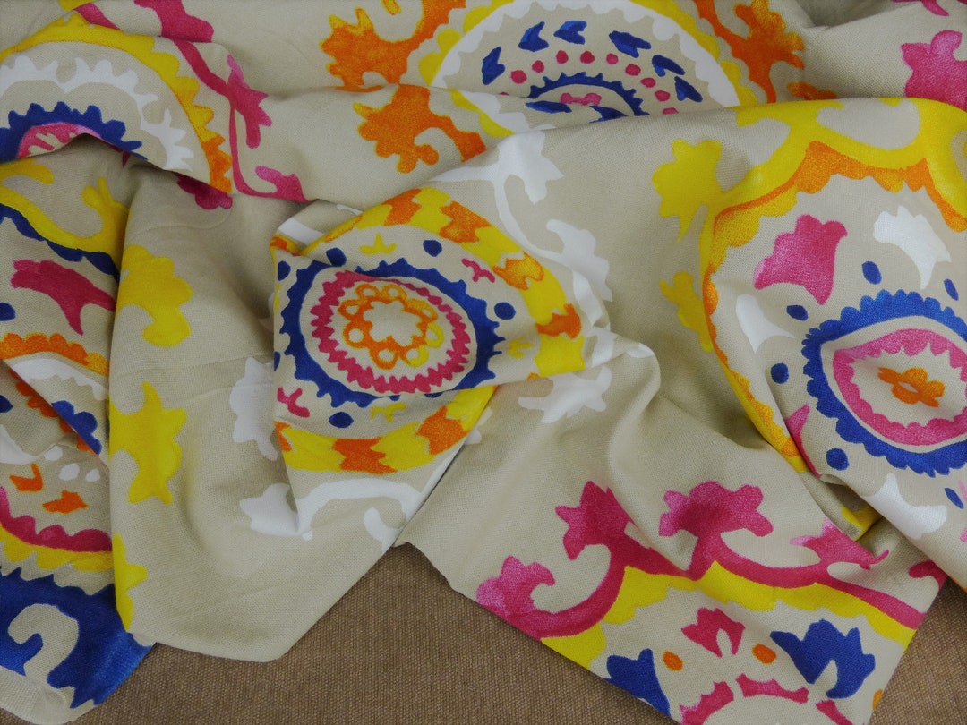 Vintage MANDALA Batik Fabric - Etsy