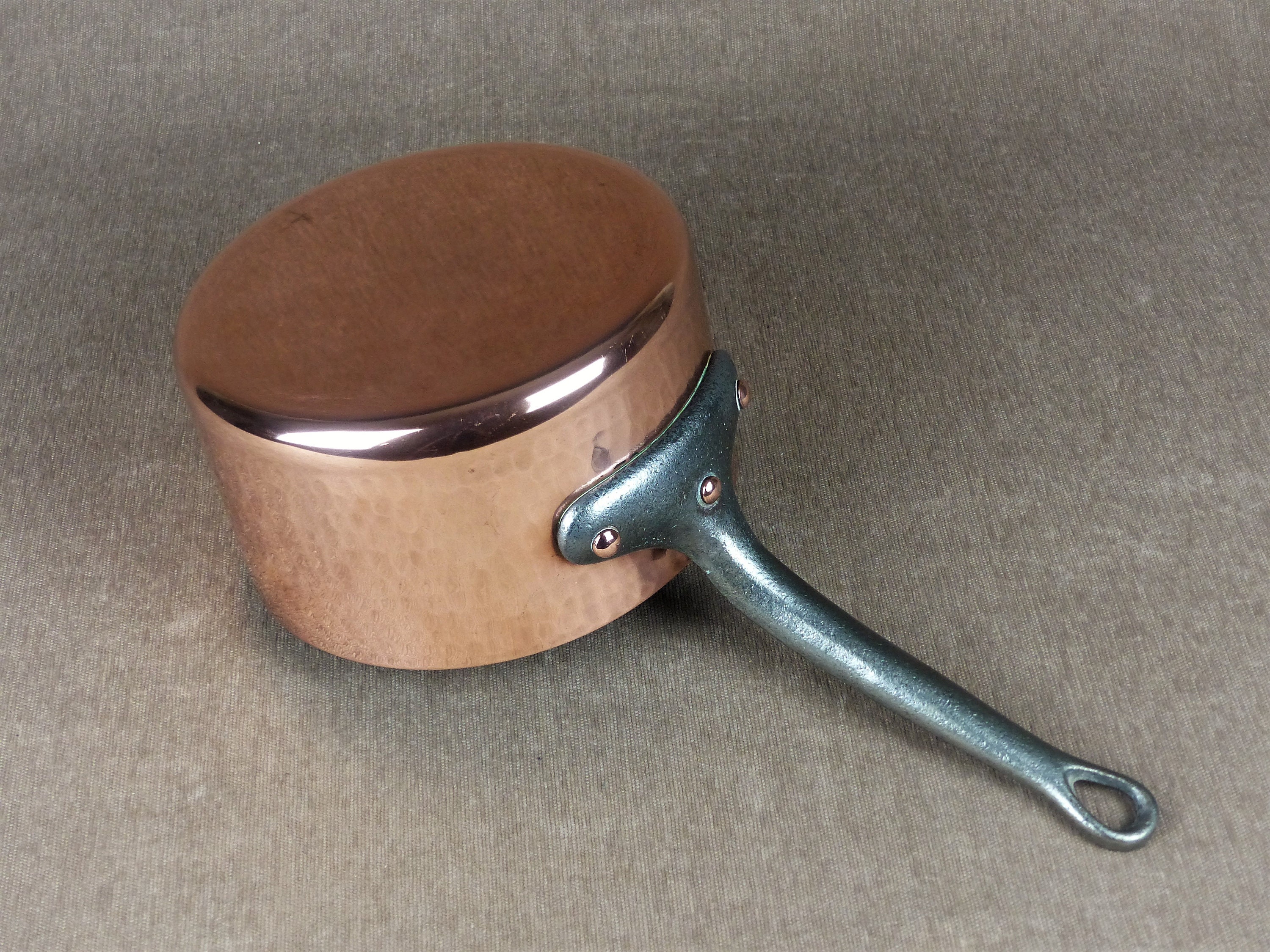 Vintage French LARGE Professional Quality Copper Pan