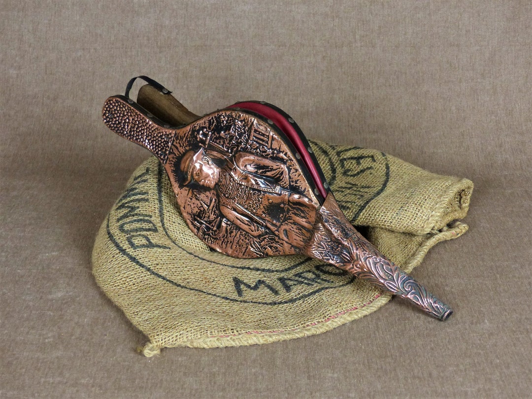 Vintage French Copper Fire Bellows - Etsy