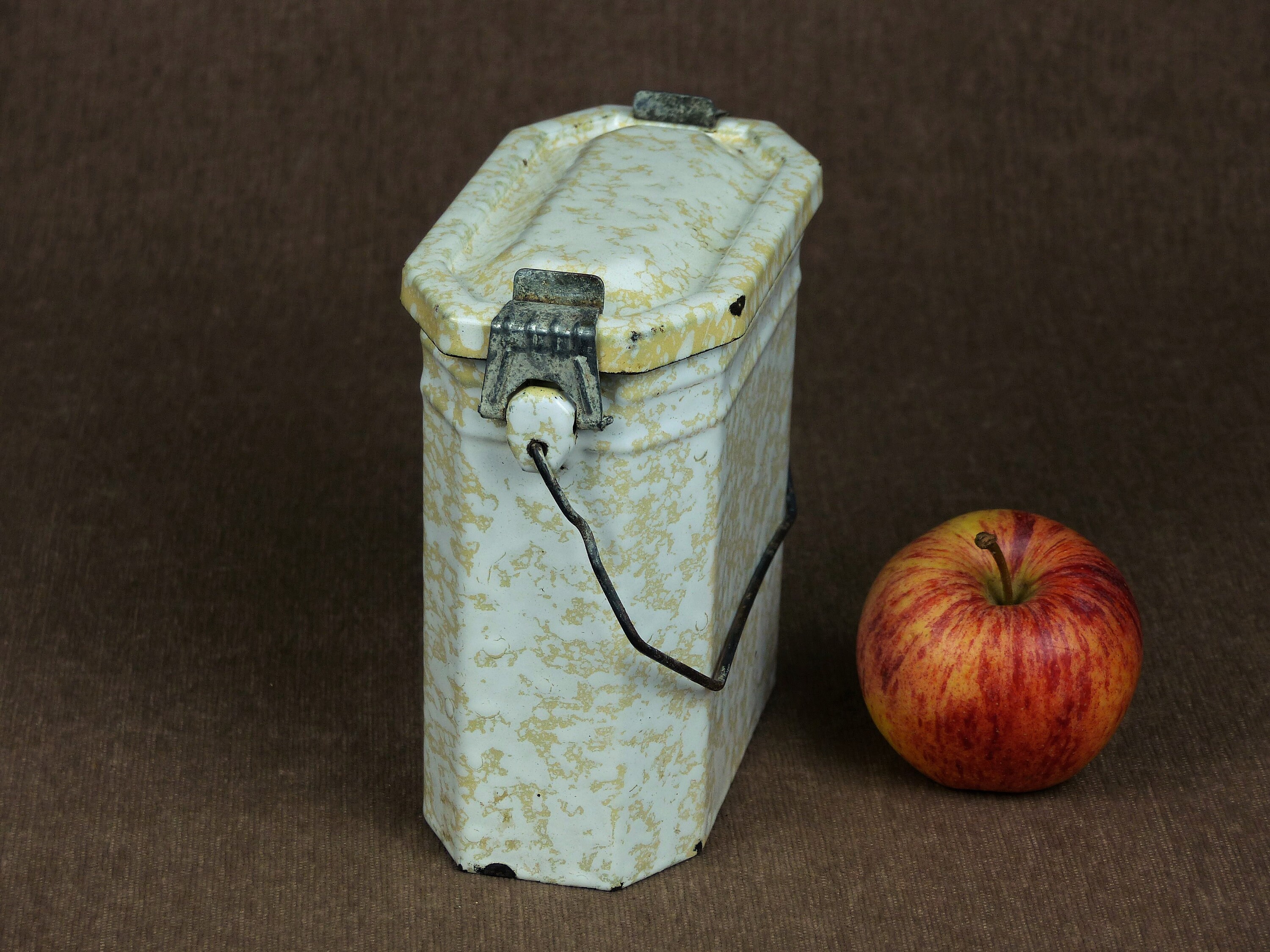 Vintage French Enamel Workman's Lunch Box - Etsy