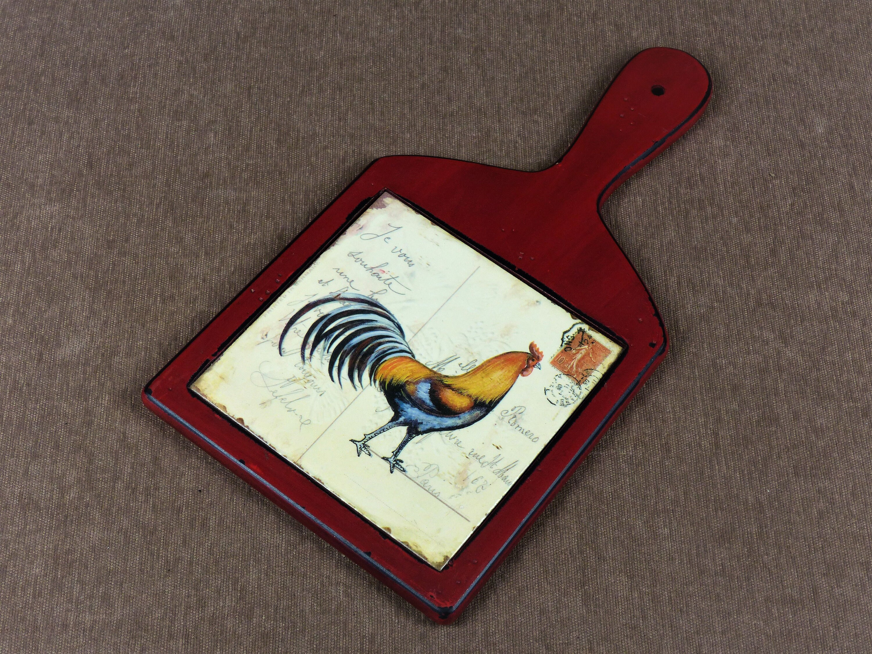 French Farmhouse Ceramic Tile Trivet