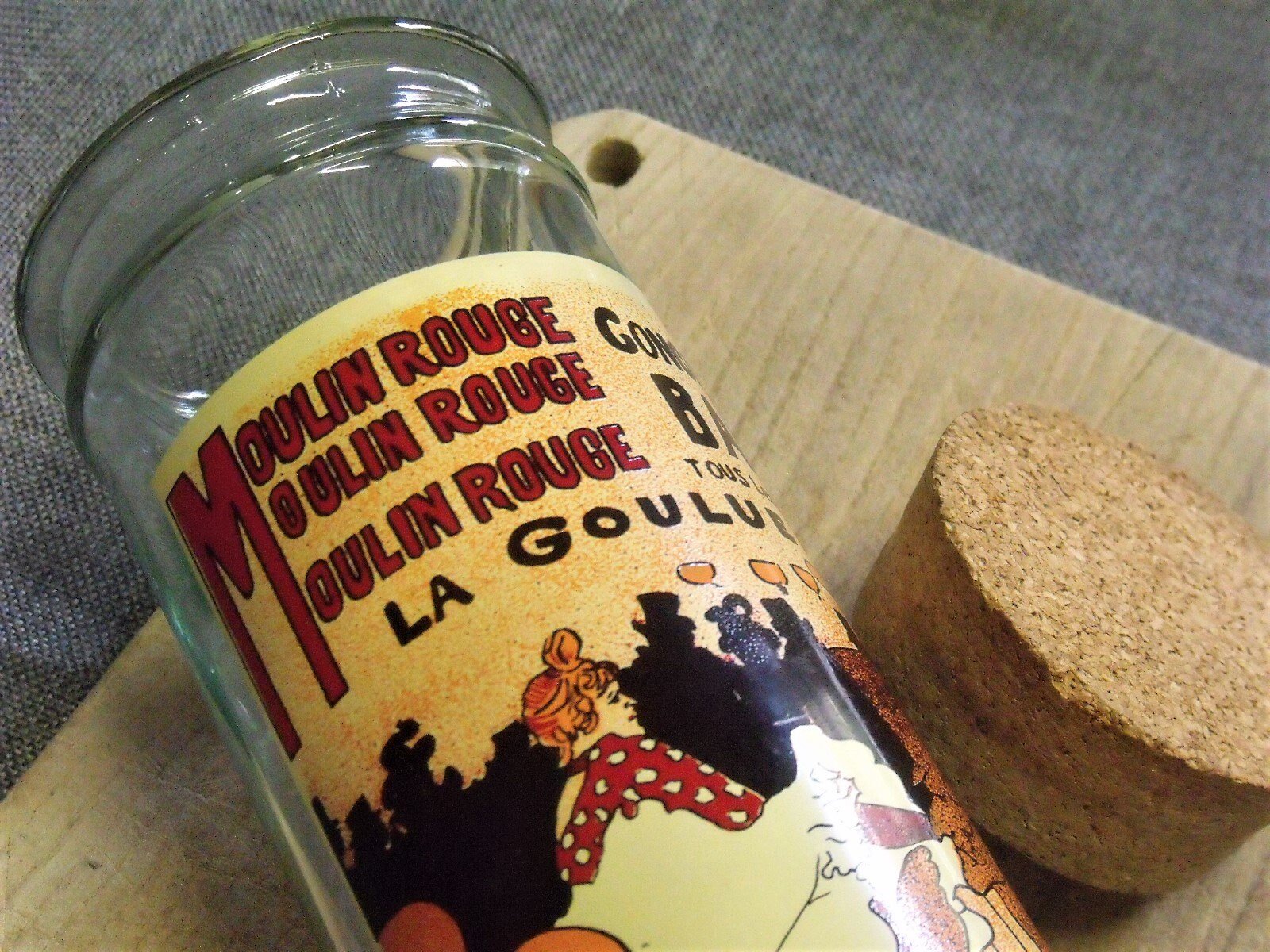 French Vintage MOULIN ROUGE Spaghetti Pasta Jar
