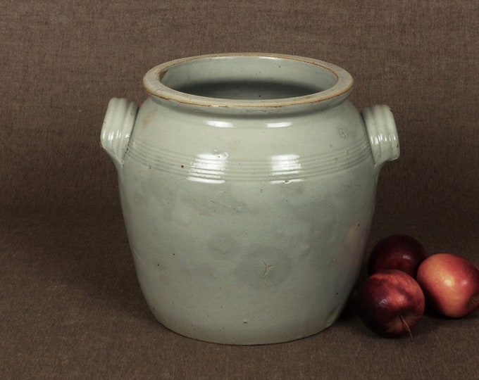 LARGE Antique French Stoneware Crock - Etsy