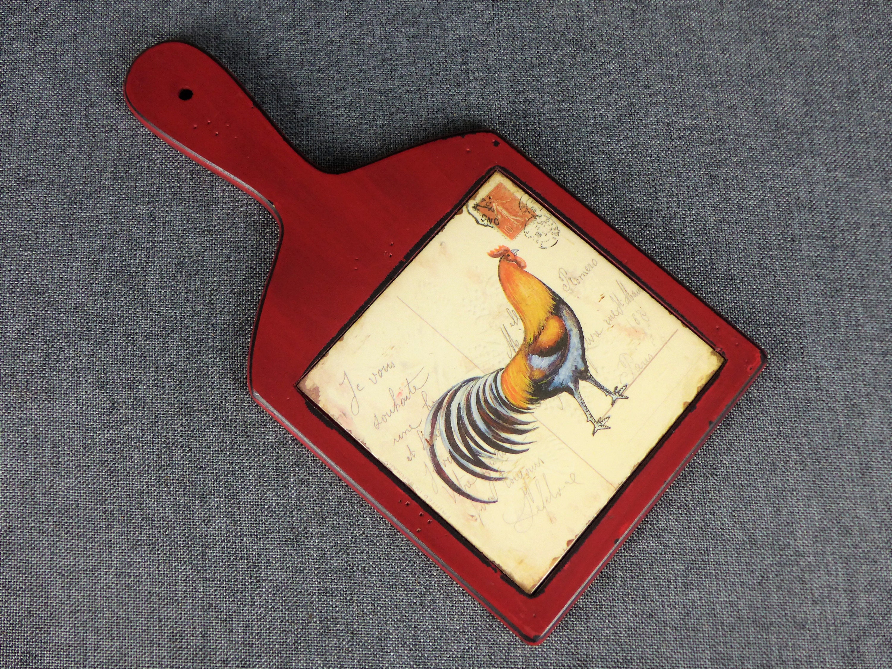 French Farmhouse Ceramic Tile Cutting Board