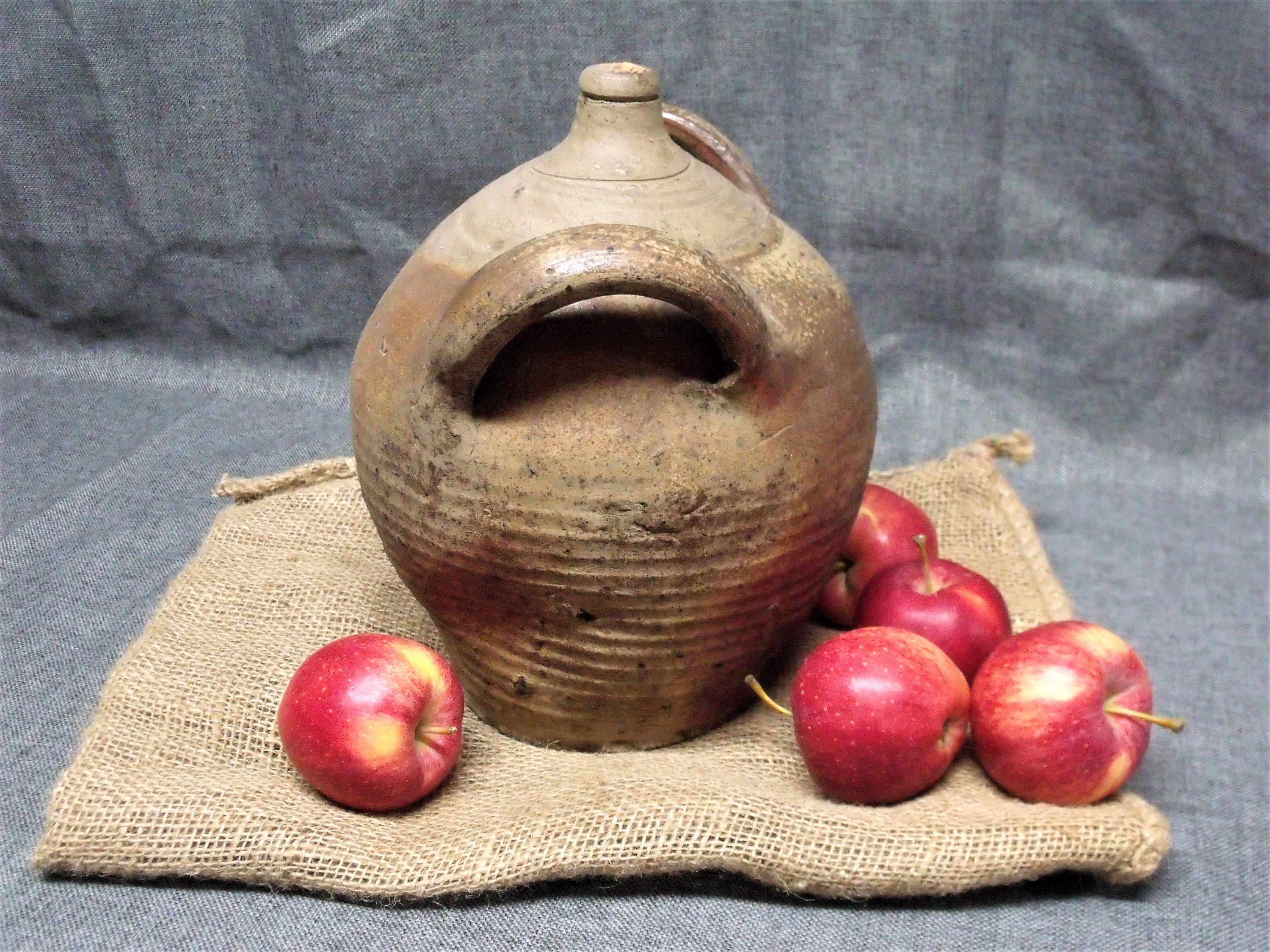 Antique French Earthenware Oil Jar