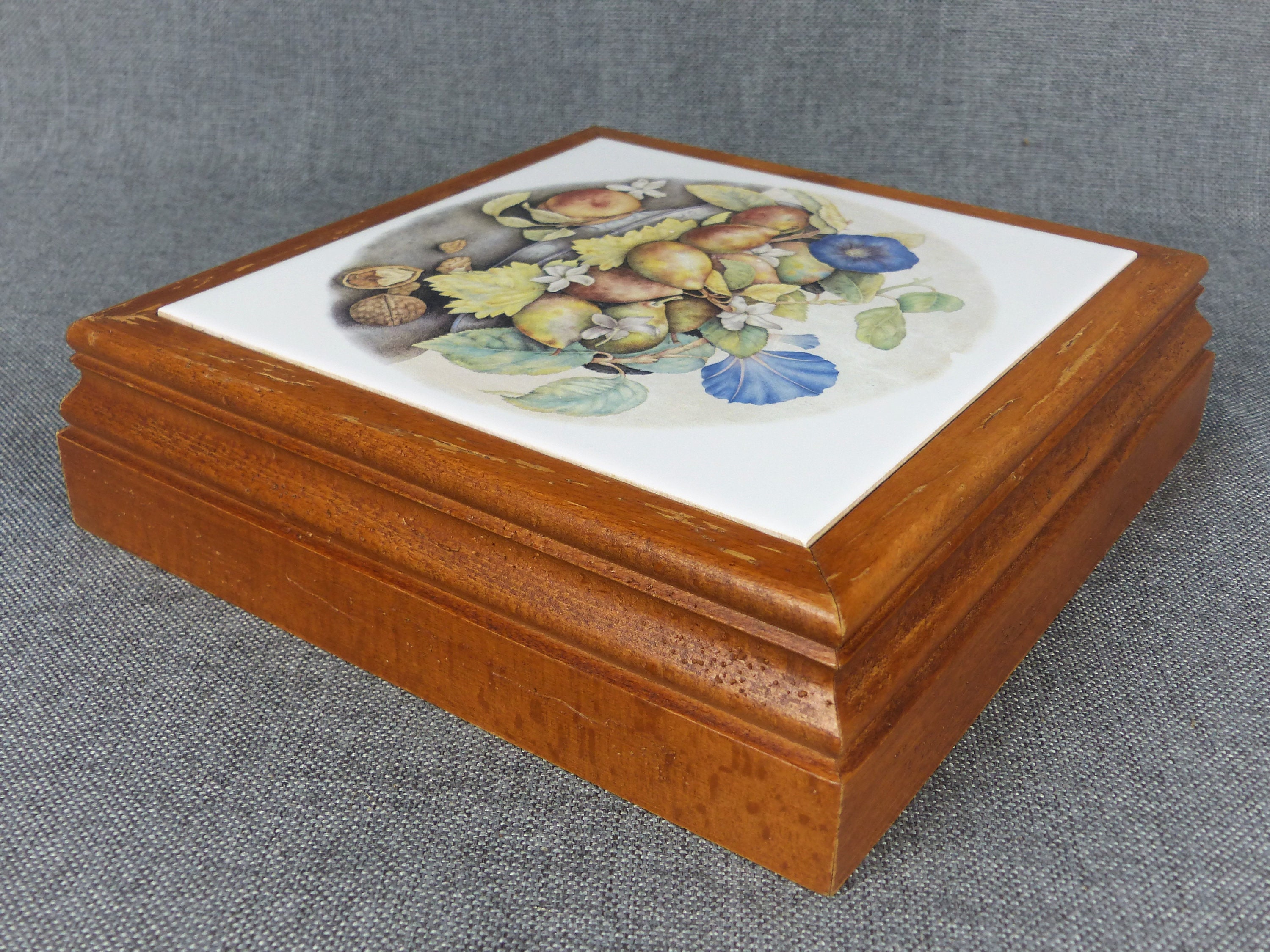 Vintage French Ceramic Tile Trivet