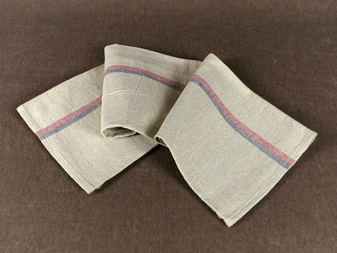 Vintage French Farmhouse Torchon / Tea Towel - Etsy