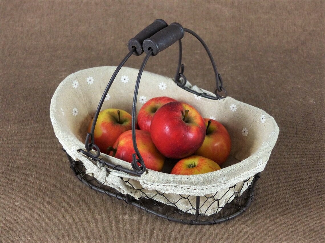 Rustic French Farmhouse Wire Basket