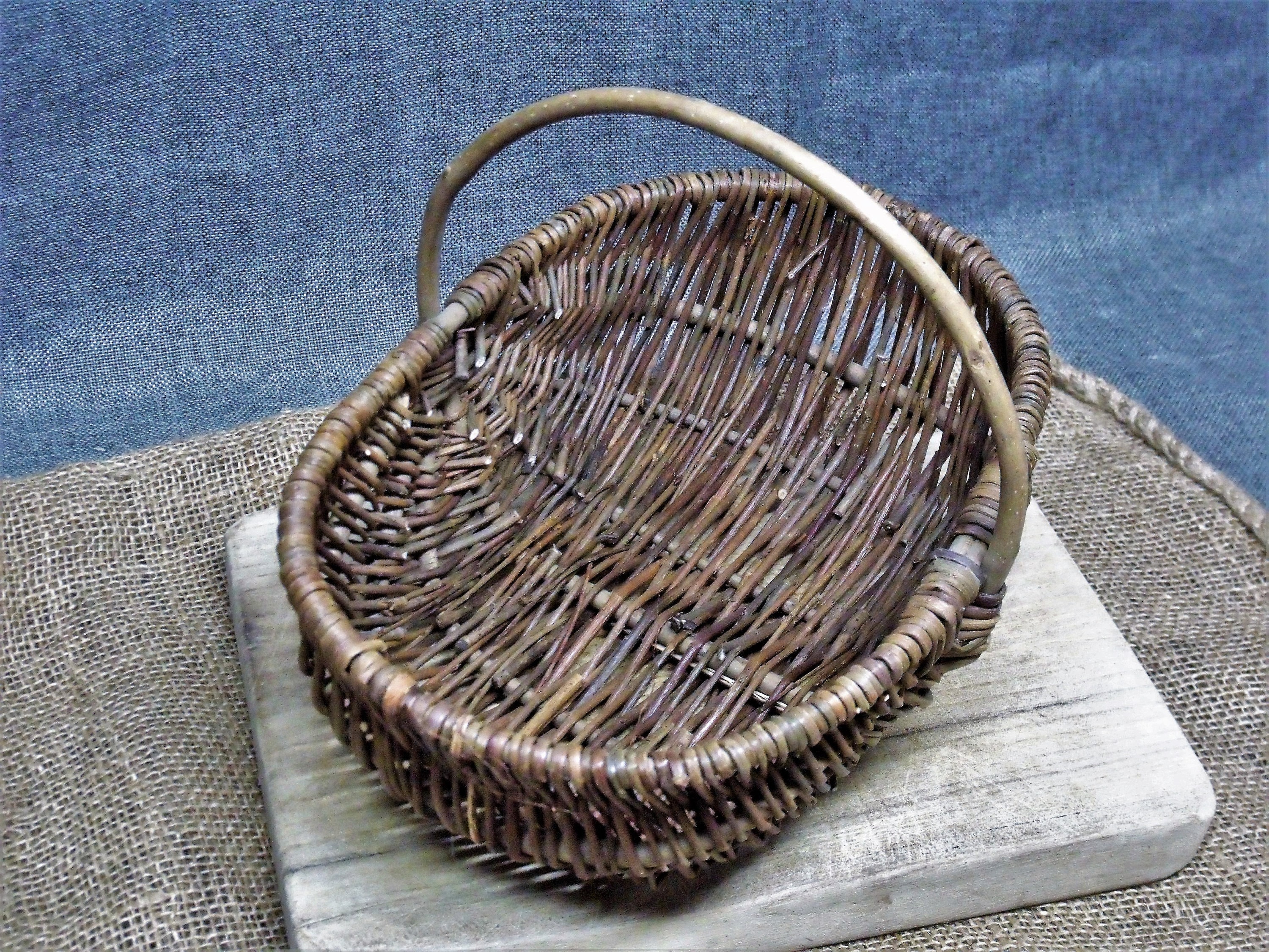 Rustic French Willow Garden Trug