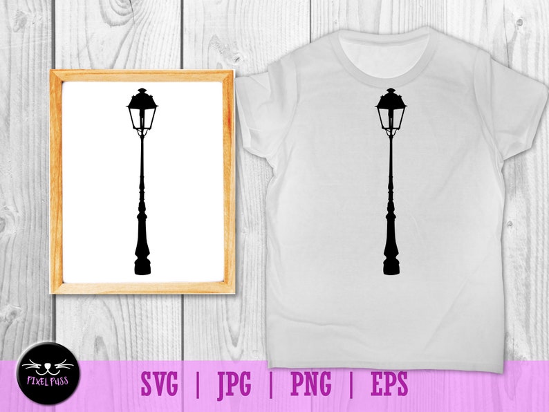 Lamp Post Street Light Silhouette SVG Vector Illustration With PNG, EPS ...