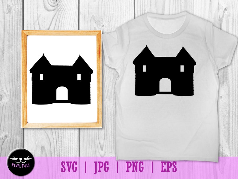 Castle Keep Silhouette SVG Vector Illustration With PNG, EPS, Jpeg ...