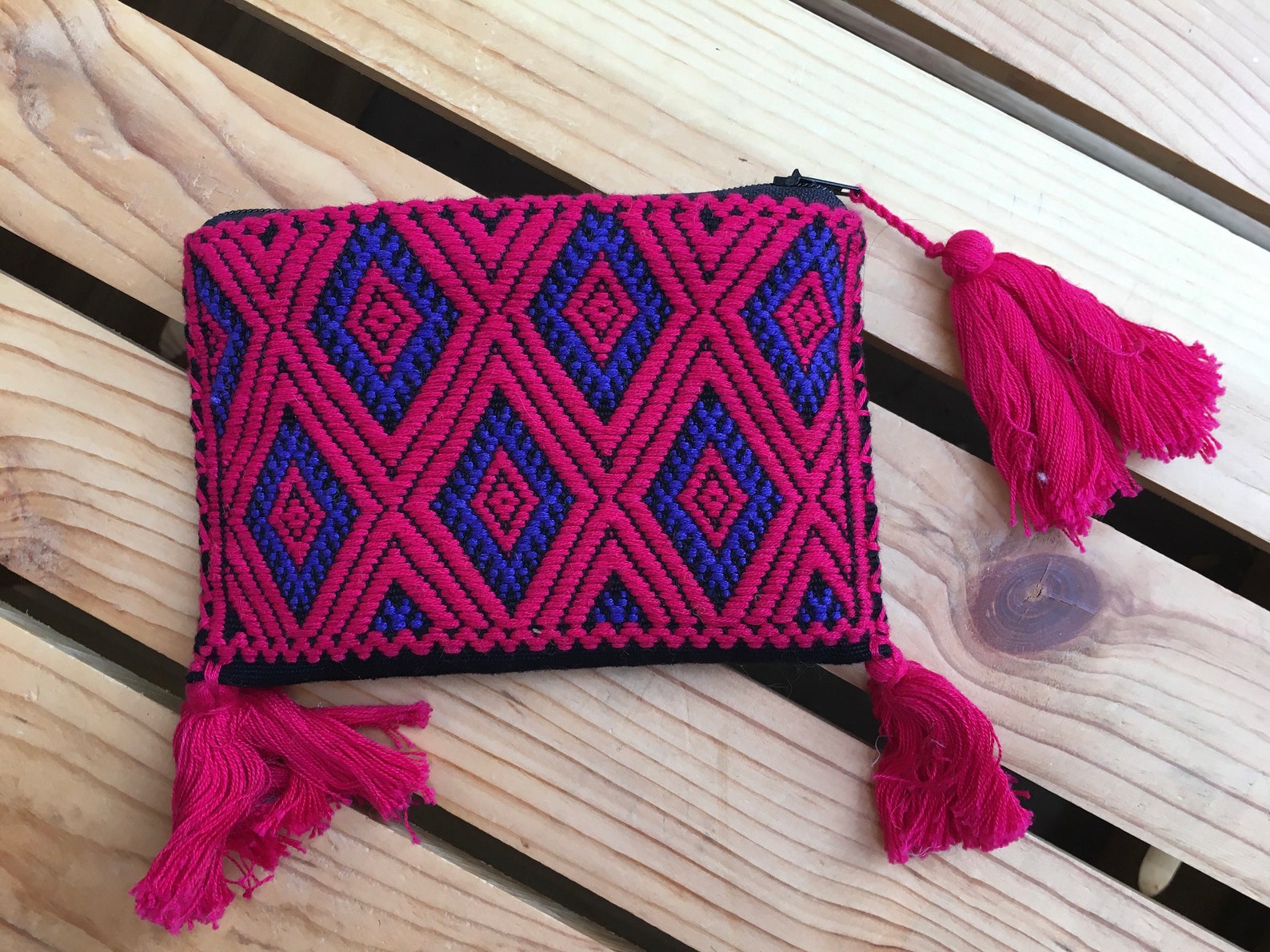 Handmade Embroidered Mexican Coin Purse San Andres | Etsy