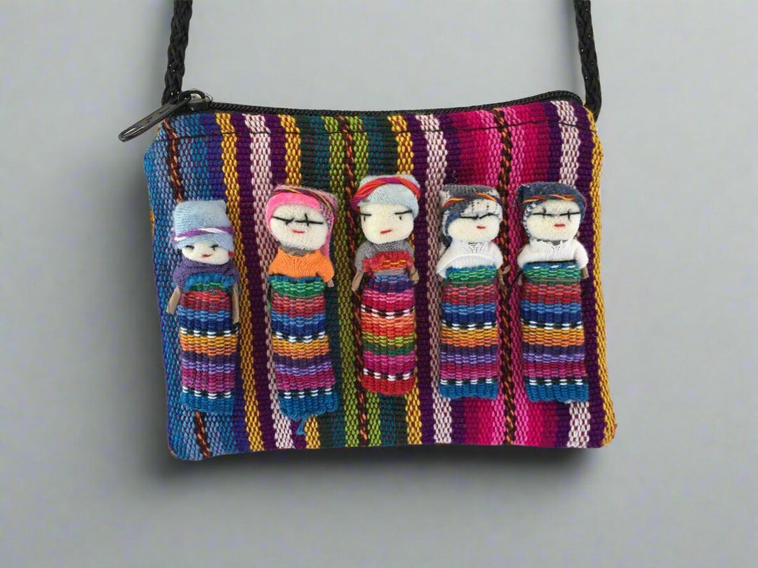 Embroidered Coin Purse - Mexican Coin Purse - Floral Coin Purse ...