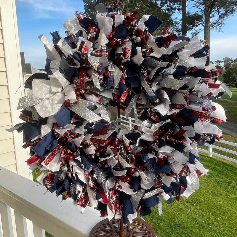 Fabric Wreath - Etsy