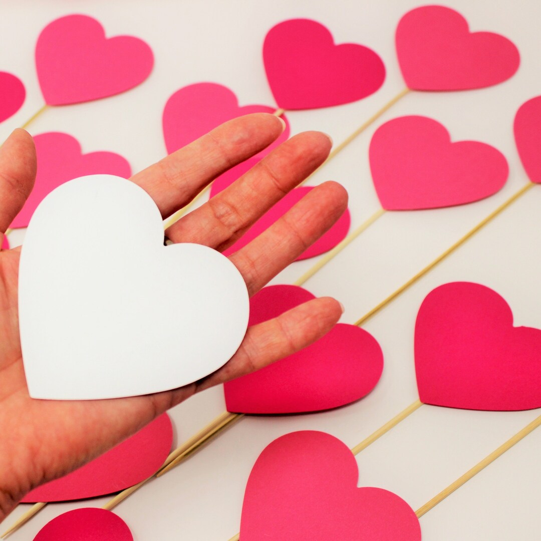 100 Jumbo Hearts Make Your Own - Etsy