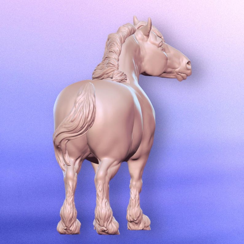 Moto Moto: Draft Horse STL File - Etsy