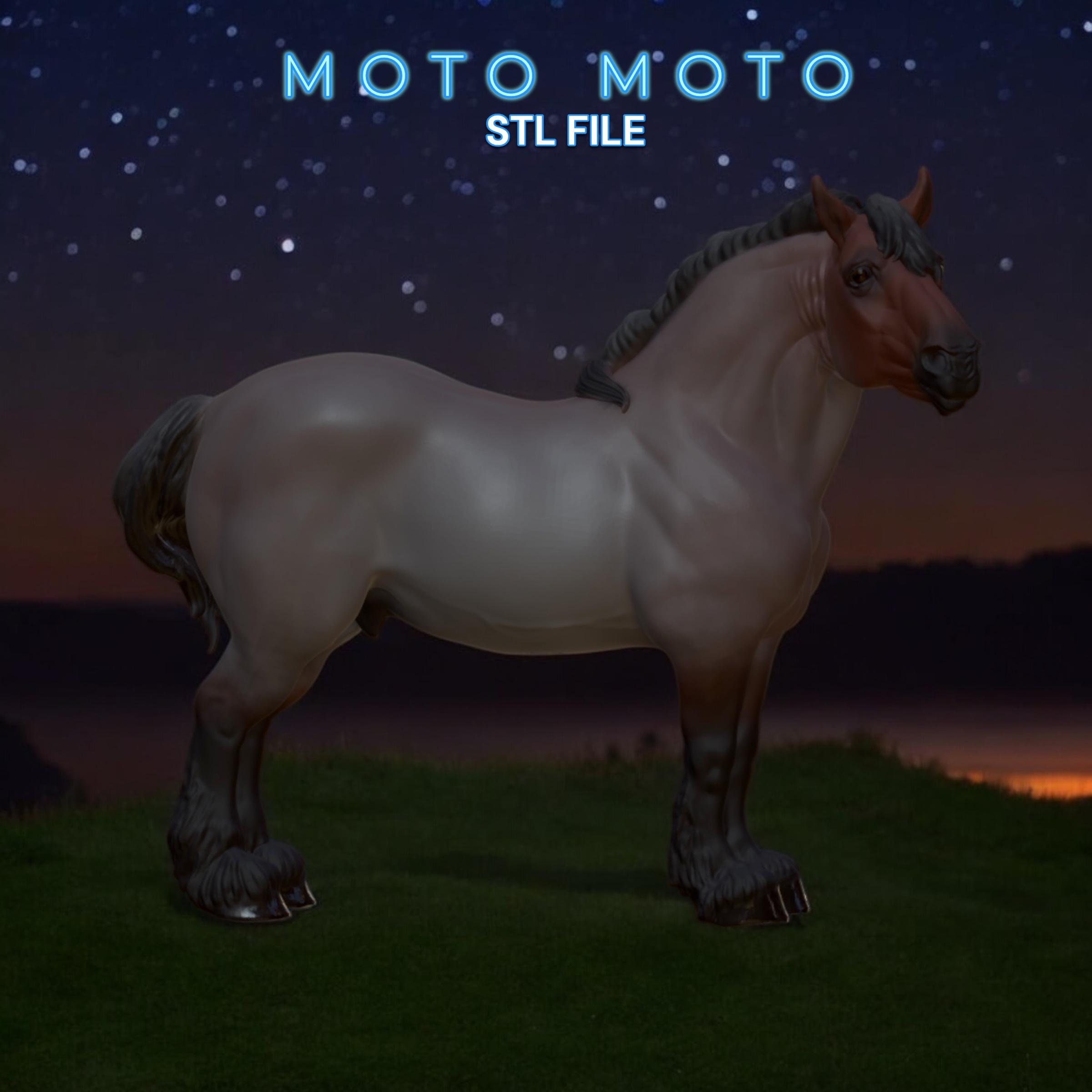 Moto Moto: Draft Horse STL File - Etsy