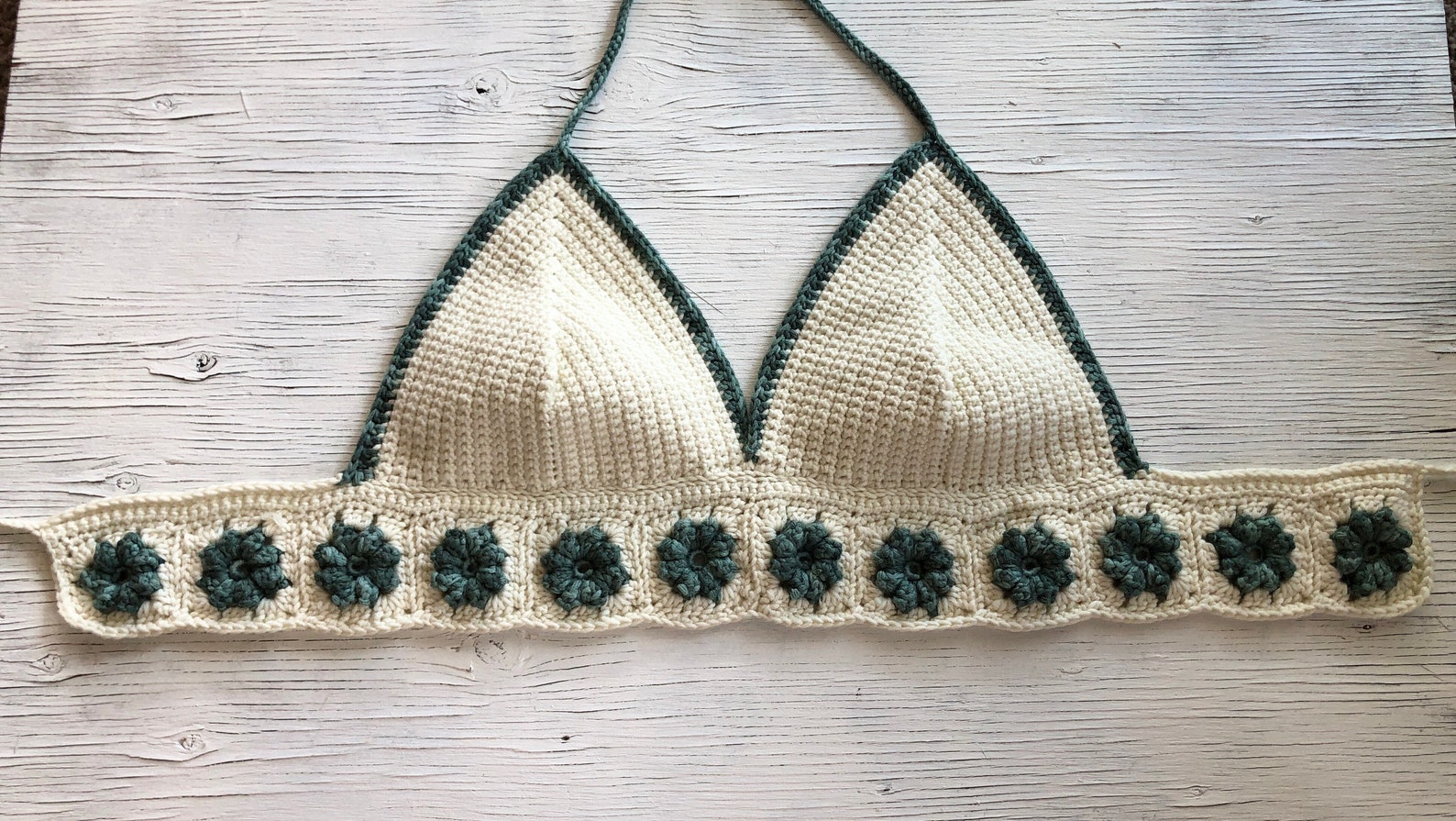 Sage Daisy Crop Top- D Cup - Etsy