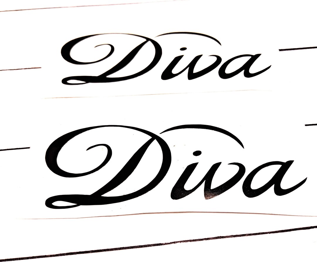 Diva Vinyl Decal - Etsy