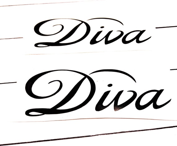 Diva Vinyl Decal - Etsy