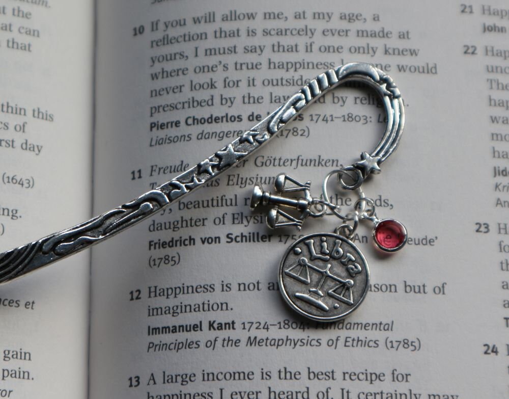 Libra Astrology Bookmark Libra Celestial Bookmark Metal - Etsy