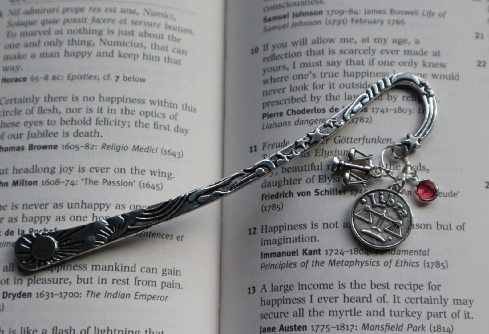 Libra Astrology Bookmark Libra Celestial Bookmark Metal - Etsy