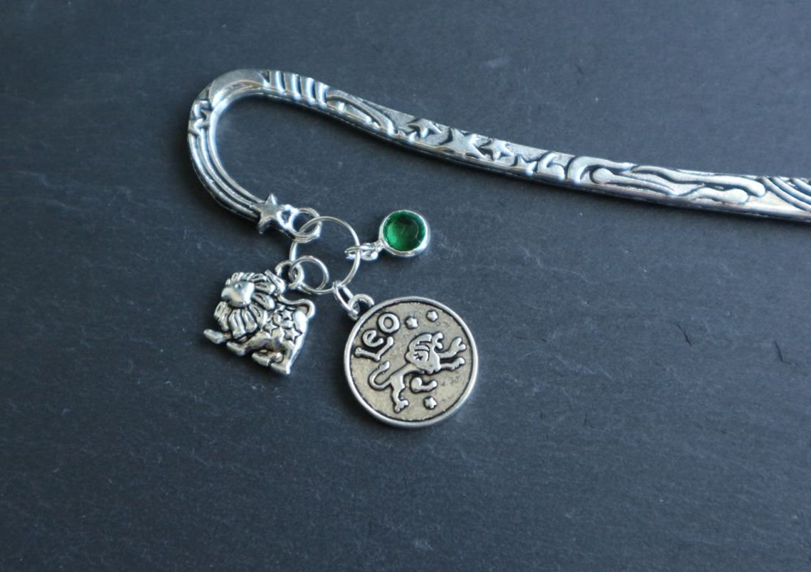 Leo Astrology Bookmark Leo Celestial Bookmark Metal - Etsy