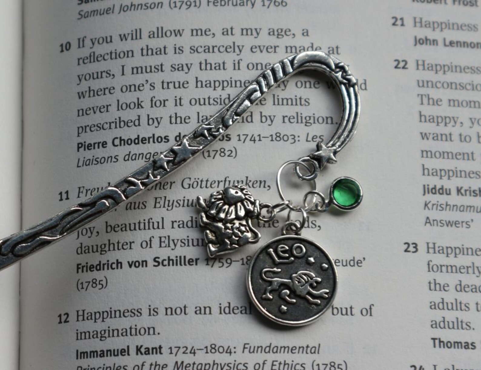 Leo Astrology Bookmark Leo Celestial Bookmark Metal - Etsy