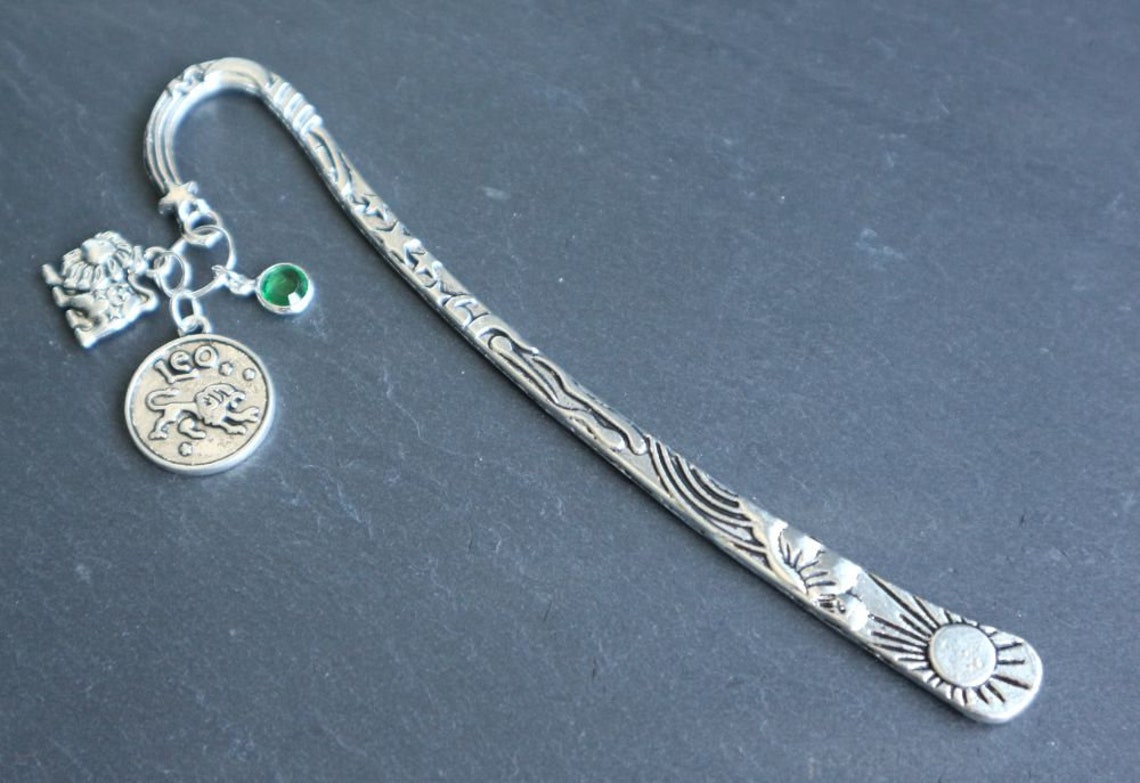 Leo Astrology Bookmark Leo Celestial Bookmark Metal - Etsy